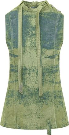 Diesel Femme, Tops, Vert, Taille: 38 FR De-Vantos FSI