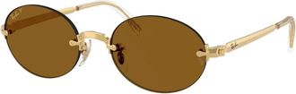 Ray-Ban unisex, Accessoires, Jaune, Taille: 54 MM Rb3929 Lunettes de soleil