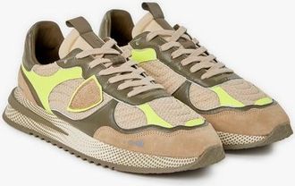 Philippe Model Baskets crant&eacute;es en cuir m&eacute;lang&eacute;