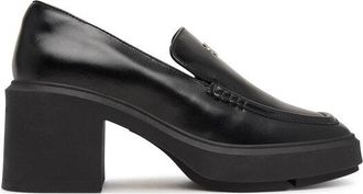 Calvin Klein Halbschuhe Block Heel Loafer Lth Hdw HW0HW03176 Schwarz