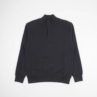 Herno Homme, Pulls, Bleu, Taille: XL Ribbed High-neck Sweater