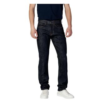 A|X Armani Exchange Blaue Einfarbige Muster Rei&szlig;verschluss Jeans - - Jeans - Herren - Blau - W28