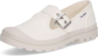 Palladium Damen Pampa M Washed Mary Jane Flat, Soft White, 36 EU