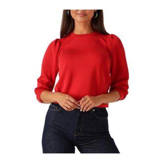 Selected Slftenny 3/4 Sweat Top - - Blouses & Shirts - Damen - Rot - M