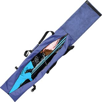 Generic Skitaschen für Flugreisen - Skitasche, Schneeschuhtasche | Große wasserdichte Ski-Tragetasche, längenverstellbare Skier bis 200 cm, Stiefel bis Größe 