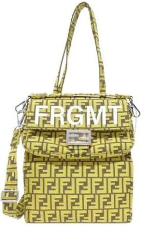 Fendi unisex, Pre-owned, Jaune, Taille: ONE Size Sac cabas en toile Pre-owned