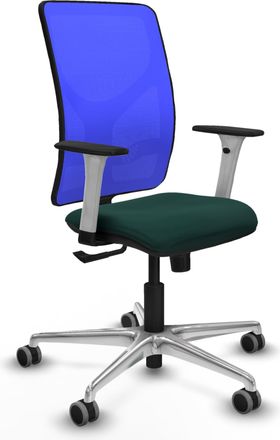 Piqueras y Crespo Schreibtischstuhl, verstellbare Armlehnen, h&ouml;henverstellbare Lendenwirbelst&uuml;tze, ausgestattet mit 3 Positionen und Schneideschaum, mit Rollen von 65 m