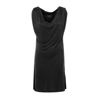 Roberto Ricci Design Rrd, Femme, Robes, Noir, Taille: 38 FR Robe Trapèze Sans Manches à Col en V