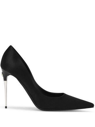 Dolce & Gabbana escarpins en cuir à bout pointu 105 mm - Noir