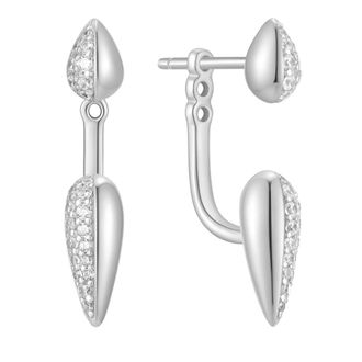 Ania Haie Ohrringe - 925er Sterlingsilber Puffy Spike - Gr. unisize - in Silber - f&uuml;r Damen