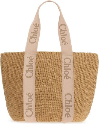 Chlo&eacute; Womens Basket Bag Woody Beige Handbags Hand