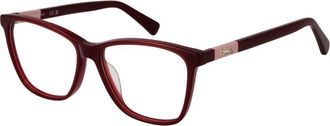 Longchamp Rote Acetatbrille (Fassung)