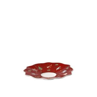 Villeroy & Boch Toys Delight Soucoupe pour tasse &agrave; moka/expresso, 13 cm, Porcelaine Premium, Rouge