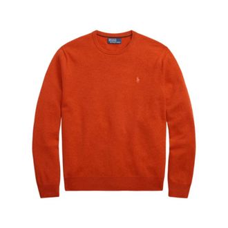 Polo Ralph Lauren Arancio Rundhals Woll Sweatshirt Aw25 - - Knitwear - Herren - Orange - S