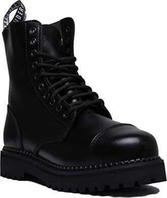 Grinders Homme Bulldog Cuir Black Bottes 44 EU