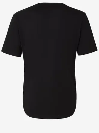 Fendi Logo-Printed Cotton T-Shirt - Black