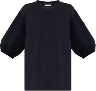 Moncler Femme, Tops, Bleu, Taille: 42 FR Haut &agrave; manches bouffantes