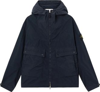 Stone Island Homme, Sport, Bleu, Taille: 2XL Veste coupe-vent &agrave; capuche