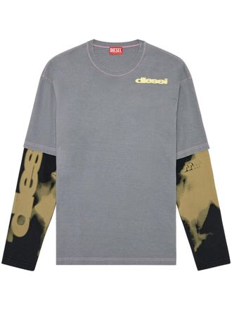 Diesel t-shirt T-Wesher-N3 - Gris