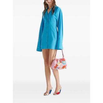 Fendi Viscose Collared Dress - Blue