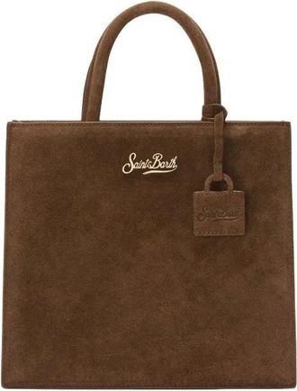 MC2 Saint Barth Hobo Bags - Midi Structured Bag In High-Quality Cow Leather - Gr. unisize - in Schwarz - f&uuml;r Damen