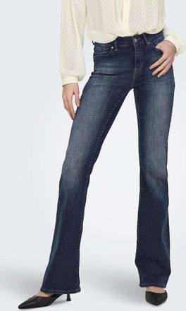 Only Schlagjeans aus Denim in Blauschwarz
