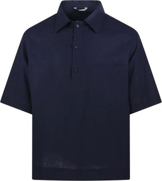 Hev&ograve; Homme, Tops, Bleu, Taille: L Polo Montursi