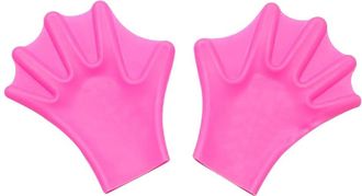 BESPORTBLE 1 Paar 1 Paar Silikon Schwimmhandschuhe Mit Schwimmh&auml;Uten F&uuml;R Wasserwiderstandstraining, Schwimmtraining Und Tauchen, Erwachsene Rosy