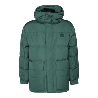 Maison Kitsun&eacute; Hooded Puffer Jacket - - Jackets - Herren - Gr&uuml;n - XL