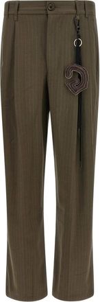 Song for the Mute Weite Hose mit doppelter Bundfalte - - Trousers - Herren - Braun - M