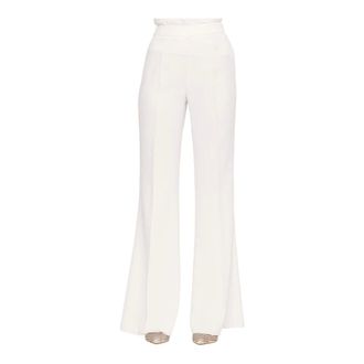Nenette Femme, Pantalons, Blanc, Taille: 36 FR Edoardo Wide Pantalons