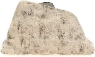The Attico Quilted Nappa Leather Clutch - Beige