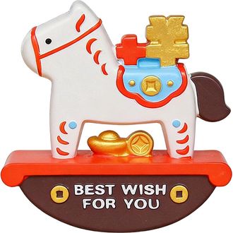 Generic Cartoon Figur - F&uuml;r Das Jahr des Pferdes 2026 Wohnzimmer Dekoration - Schaukelpferd Schreibtisch Dekoration Wohnkultur | Geeignet F&uuml;r Das B&uuml;ro Im Eing