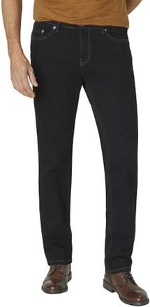 Paddock's Ranger Pipe Jean pour homme Coupe ajust&eacute;e Noir Taille W30-W50, Noir/noir 6001, 36W x 36L