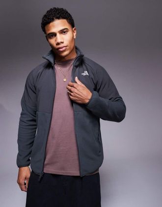 The North Face Glacier - Polaire épaisse à fermeture éclair - Gris