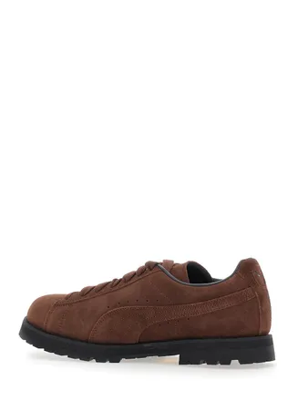 Puma Leather with Vibram Sole Sneakers - Brown