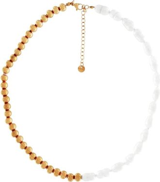 Dansk Copenhagen Joy Wasserdichte Kugel- und Perlenkette - - Accessories - Damen - Gelb - ONE SIZE