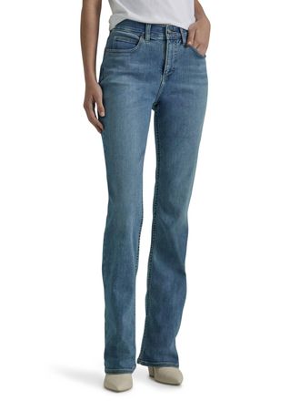 Lee Damen Ultra Lux Comfort with Flex Motion Bootcut Jeans, Paradise Dream, 38 Kurz