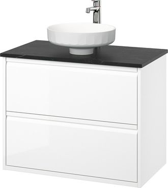 IKEA ÄNGSJÖN / LERSJÖN Waschbschr+Schubladen/Waschb/Mibatt