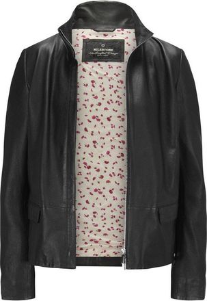 Milestone Lederjacke MSKreta mit Zwei-Wege-Rei&szlig;verschluss aus Lammleder