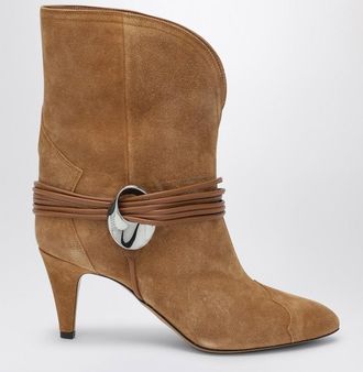 Isabel Marant Low cognac-coloured suede boot