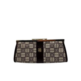 Givenchy Pre-owned Braune Clutch aus Monogramm-Leder - - Pre-owned - Damen - Mehrfarbig - ONE SIZE