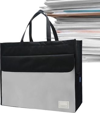 Generico Sac &agrave; documents - Sac de rangement de fichiers A3, porte-documents portable, sac de fichiers multifonction | Design durable et spacieux pour les docum