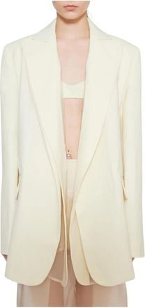 Sportmax Spstenuta Blazer - Femme - Vestes - Jaune - Taille: 36 FR