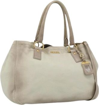 Prada Pre-owned Vintage Tote - Femme - Pre-owned - Beige - Taille: ONE Size