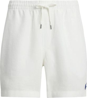 Polo Ralph Lauren Homme, Shorts, Blanc, Taille: XL Shorts en Lin Blanc Prepster