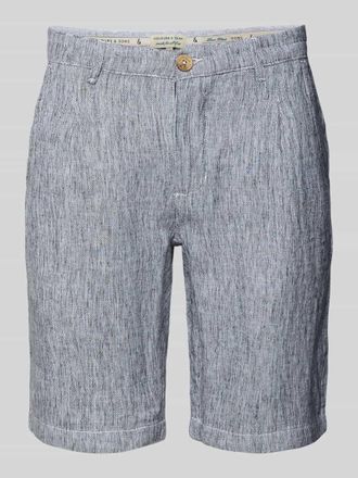 Colours & Sons Regular Fit Leinenshorts mit Ges&auml;&szlig;taschen