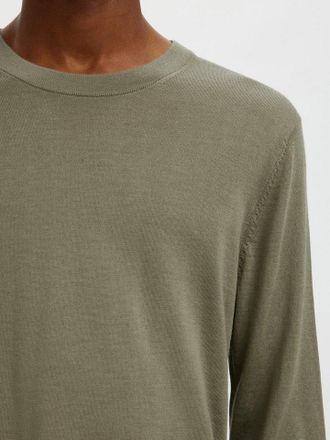 Selected Rundhalspullover SLHTRAY LS KNIT MERINO CREW NECK NOOS Wolle, regular fit