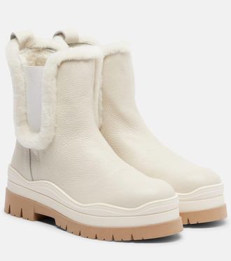 Bogner Bottines Arosa en cuir et shearling