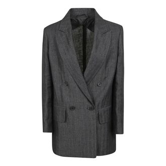 Max Mara Femme, Vestes, Gris, Taille: 36 FR Veste Olimpia1